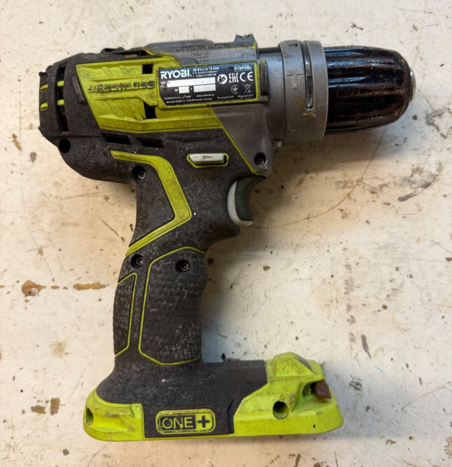 NOT WORKING Ryobi R18PDBL 18V ONE+ Cordless Brushless Percussion Drill ...
