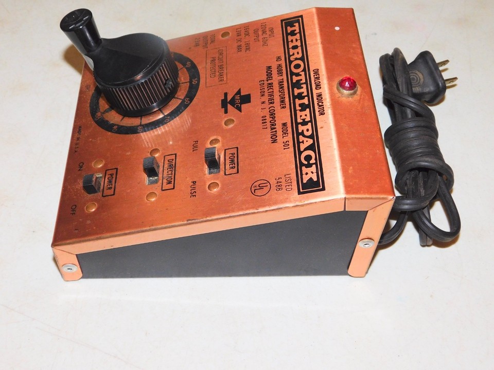 MRC #501 Throttlepack DC Power Pack HO Scale TESTED WORKS | eBay