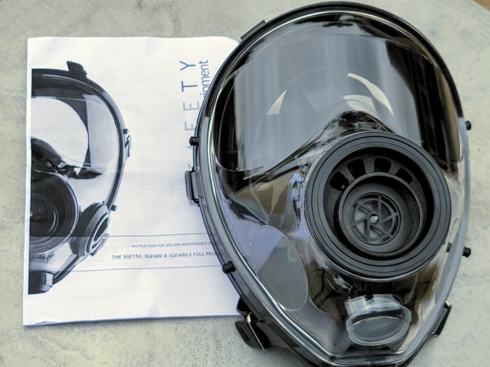 NATO 40mm SGE150 Gas Mask w/2x NBC/CBRN Filters JUST MADE IN 2025 exp ...