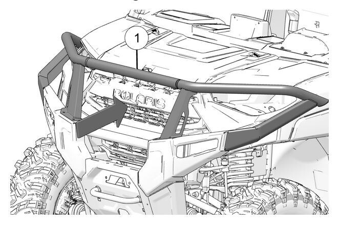 2025-2026 OE Polaris Ranger XP1000/CREW Upper Front Brushguard 2890232 ...
