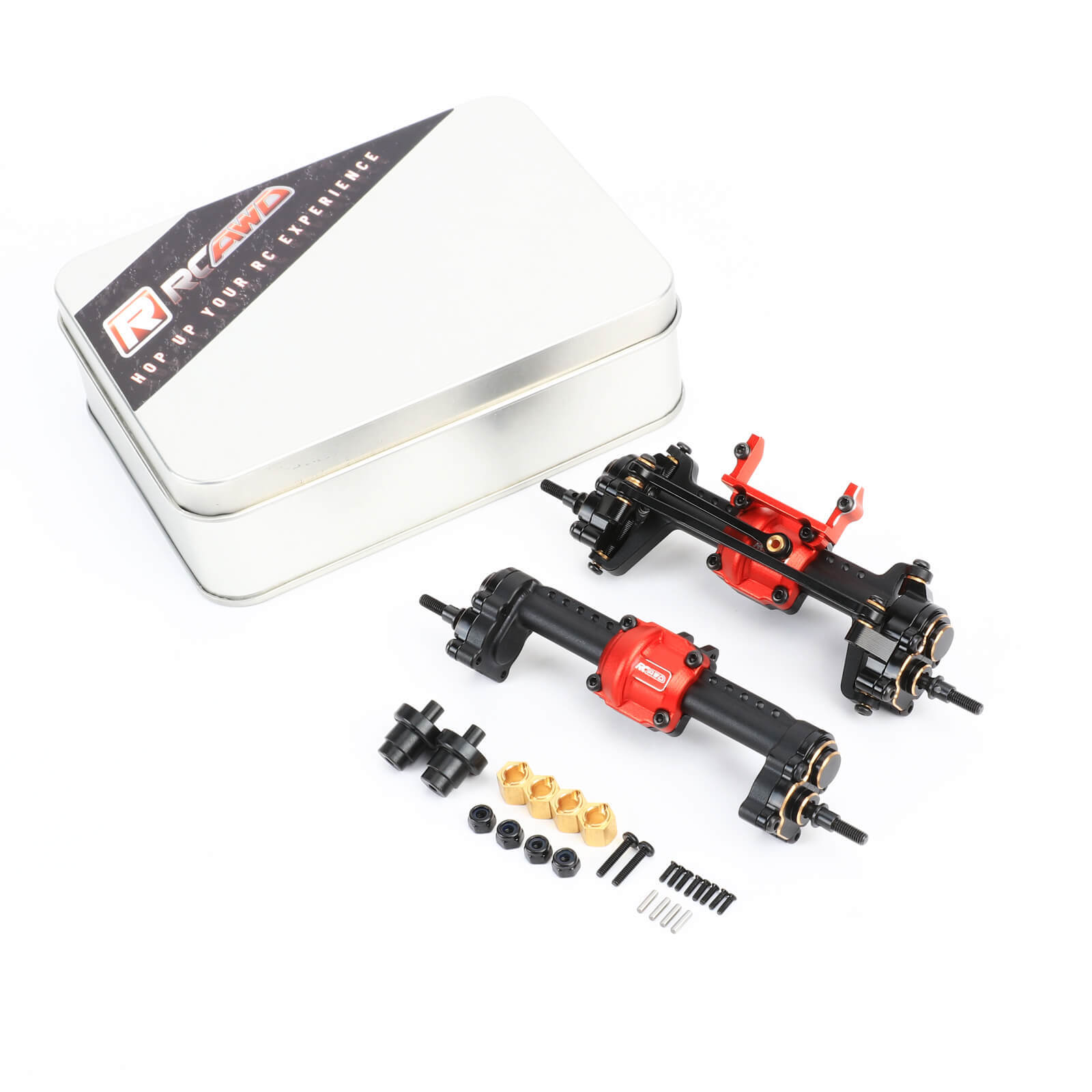 RCAWD Front Rear Portal Axle & Diff Locker for 1/24 FMS FCX24 FMS LC80 ...