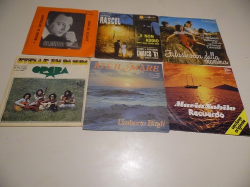 Six Italian Music 45rpm Records | eBay