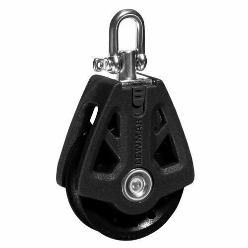 Lewmar 50Mm Synchro Single Utility Block Stainless Steel Strap Black ...