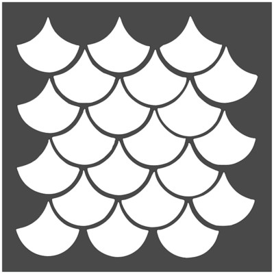 6"x6" Clear Plastic Stencil - Scales (SA1278) | eBay
