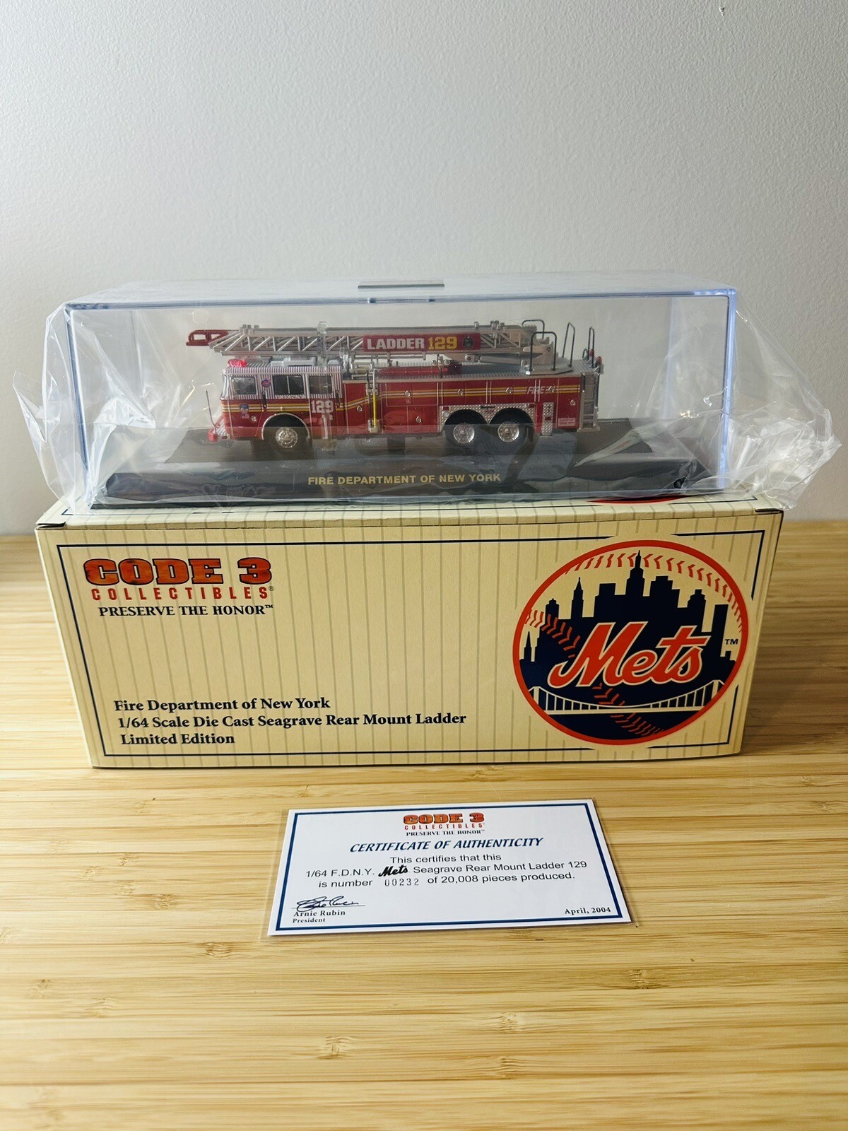 Code 3 Collectibles Mets Fire Department of New York 1/64 Scale Diecast ...