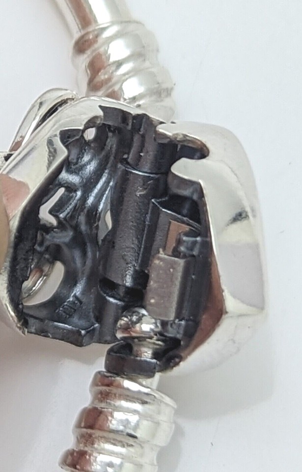 New 100% PANDORA 592593C01 Silver Moments Heart Butterfly Charm ...