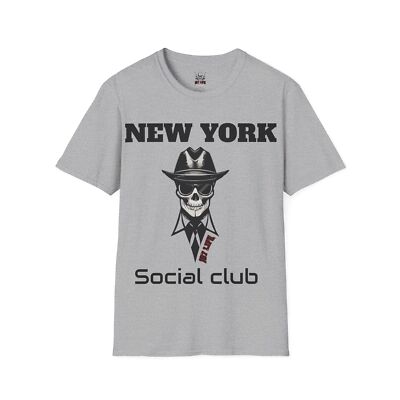 187 LIFE New York Social Club skull Softstyle T-Shirt | eBay