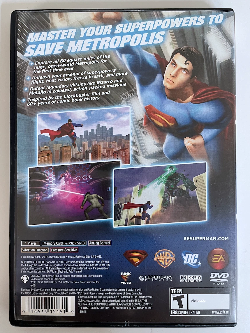 Superman Returns Game Cover