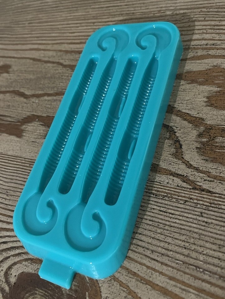 Soft Plastic Bait Mold, 5 inch Twister Tail worm, Plastisol | eBay