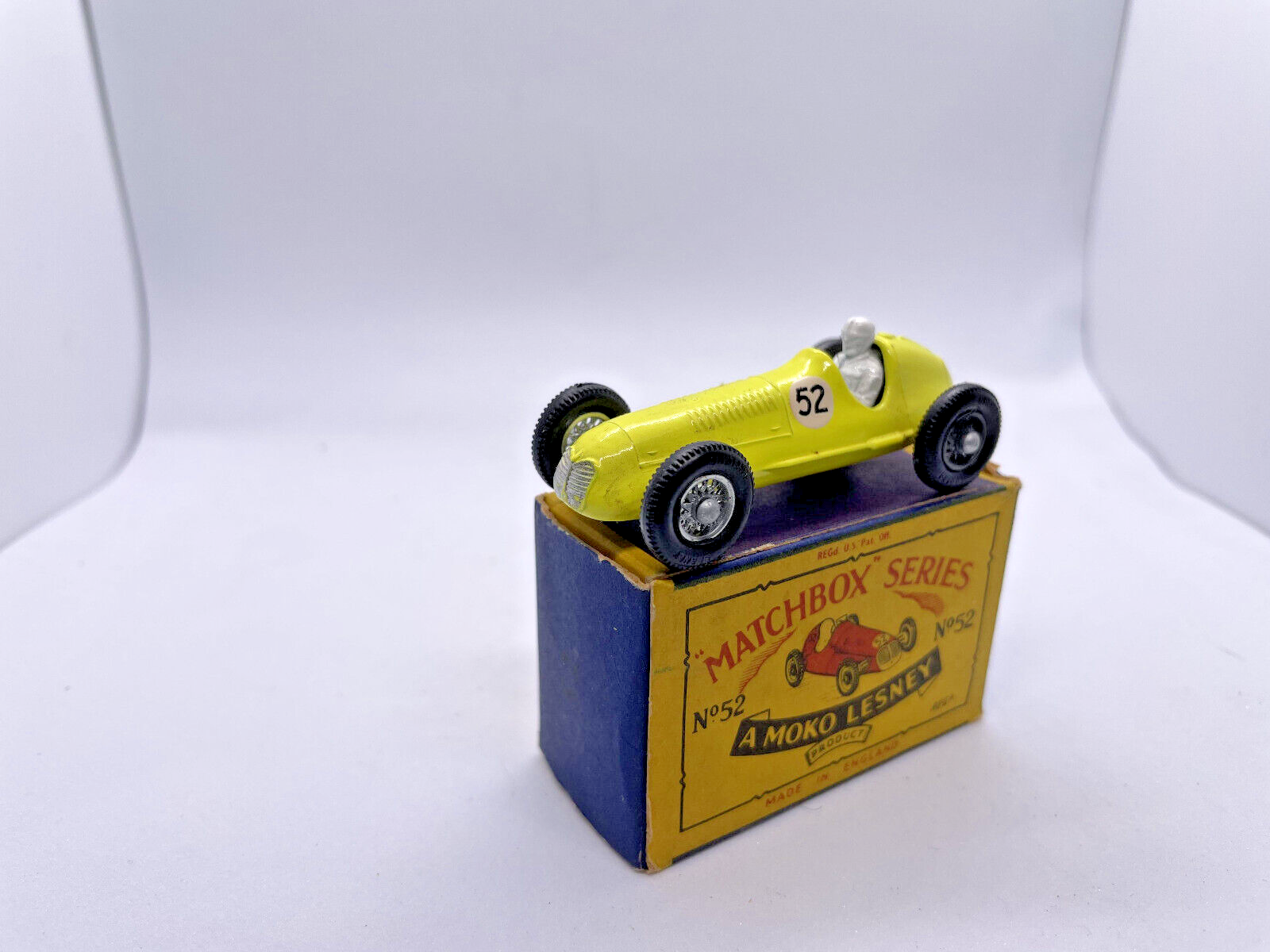 MATCHBOX LESNEY 1-75 52-A MASERATI 4 CLT/1948 RACER - YELLOW - VNM ...