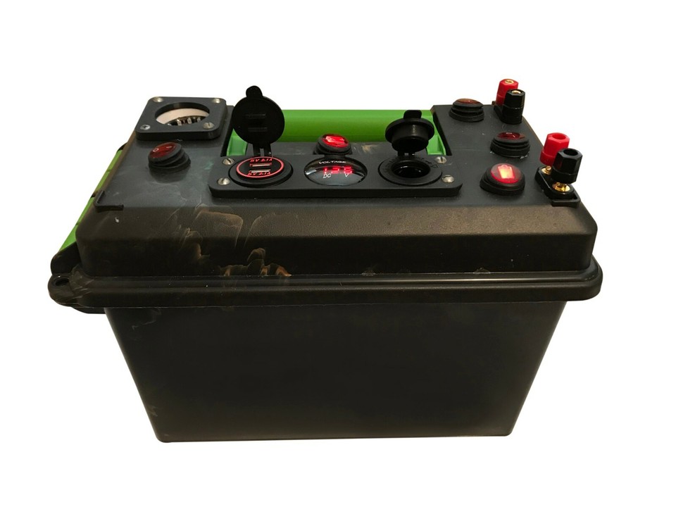 12v Portable Power Box Component Kit - for Ice Fishing Camping (BOX NOT ...