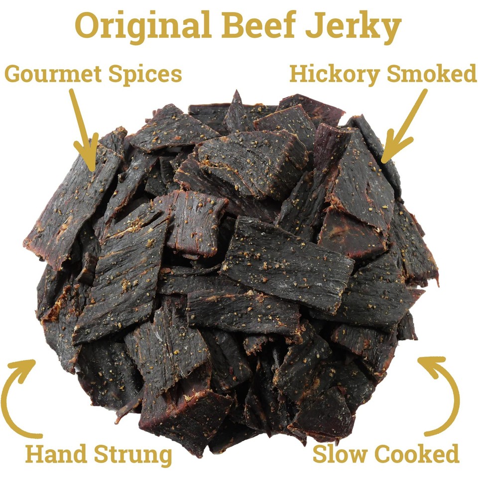 Lone Star Beef Jerky 1lb – Original Hickory Smoked, High Protein Snack ...