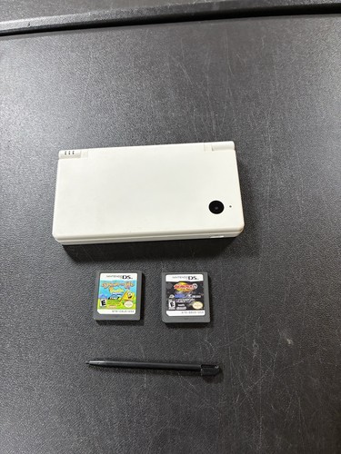 Nintendo DSi TWL-001 Handheld White Console W/ Spongebob /Beyblade ...