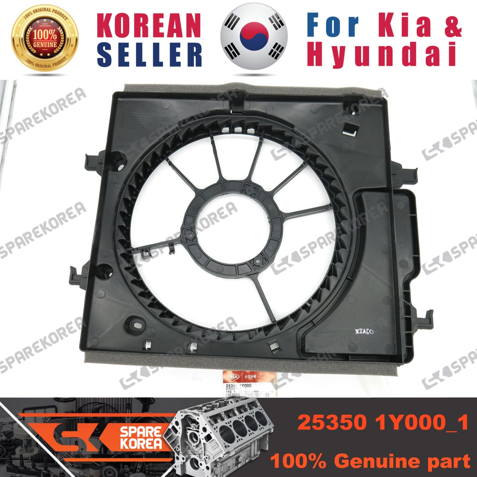 Genuine/OEM 253501Y000 SHROUD-RADIATOR for Kia New Morning (Picanto) | eBay