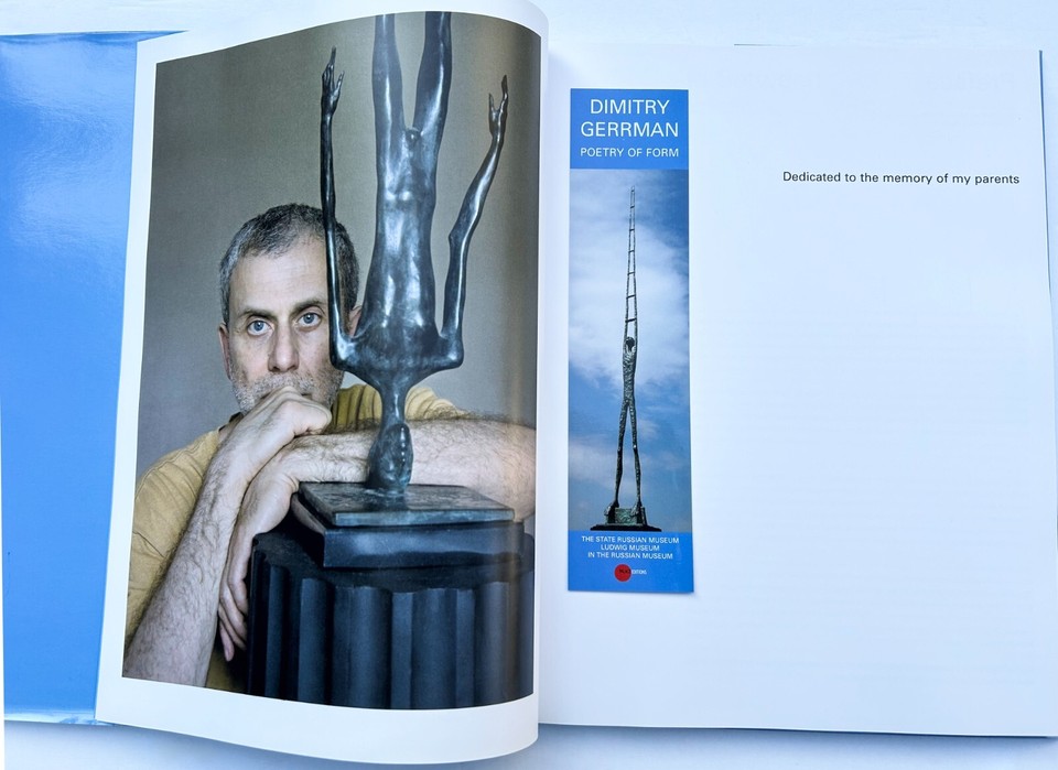 Dimitry Gerrman Russian American Bronze Sculpture Man with a Bird ...