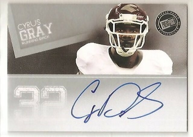 Cyrus Gray Kansas City Chiefs Texas A&M 2012 Press Pass AUTOGRAPHS ...