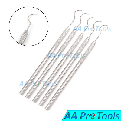 5 Pcs Dental Explorer #23 Single Ended Hook Probe Dental Instruments | eBay