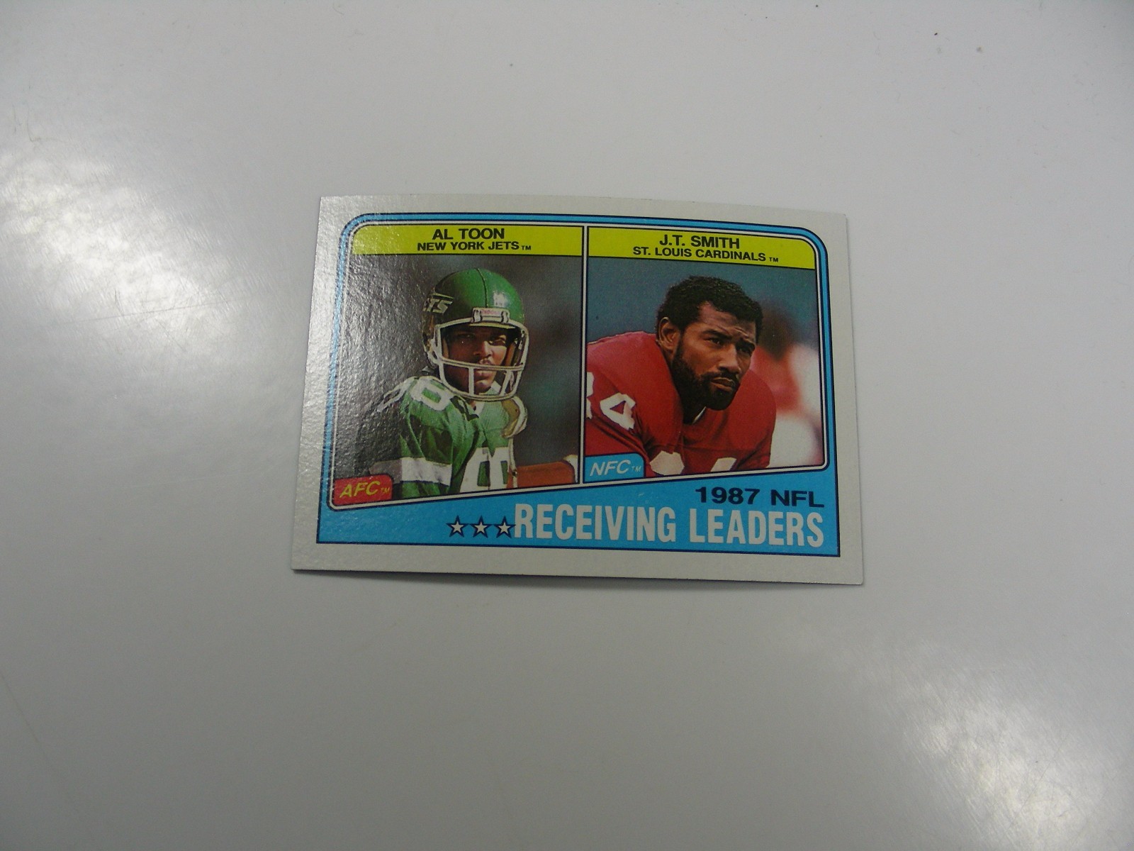 Al Toon/J. T. Smith 1988 Topps 1987 NFL Receiving Leaders card #216 | eBay