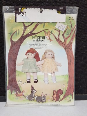 NEW 1983 Foster Children MINI TOTS 15" Dolls ELF235 Clothes Pattern | eBay