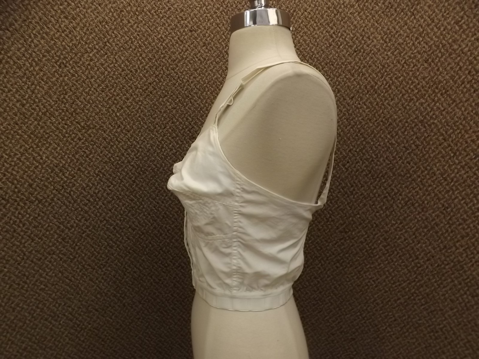 PinUp Vtg 50s NEW Circle Stitch Pointy Cup Front Closing Boned Long ...