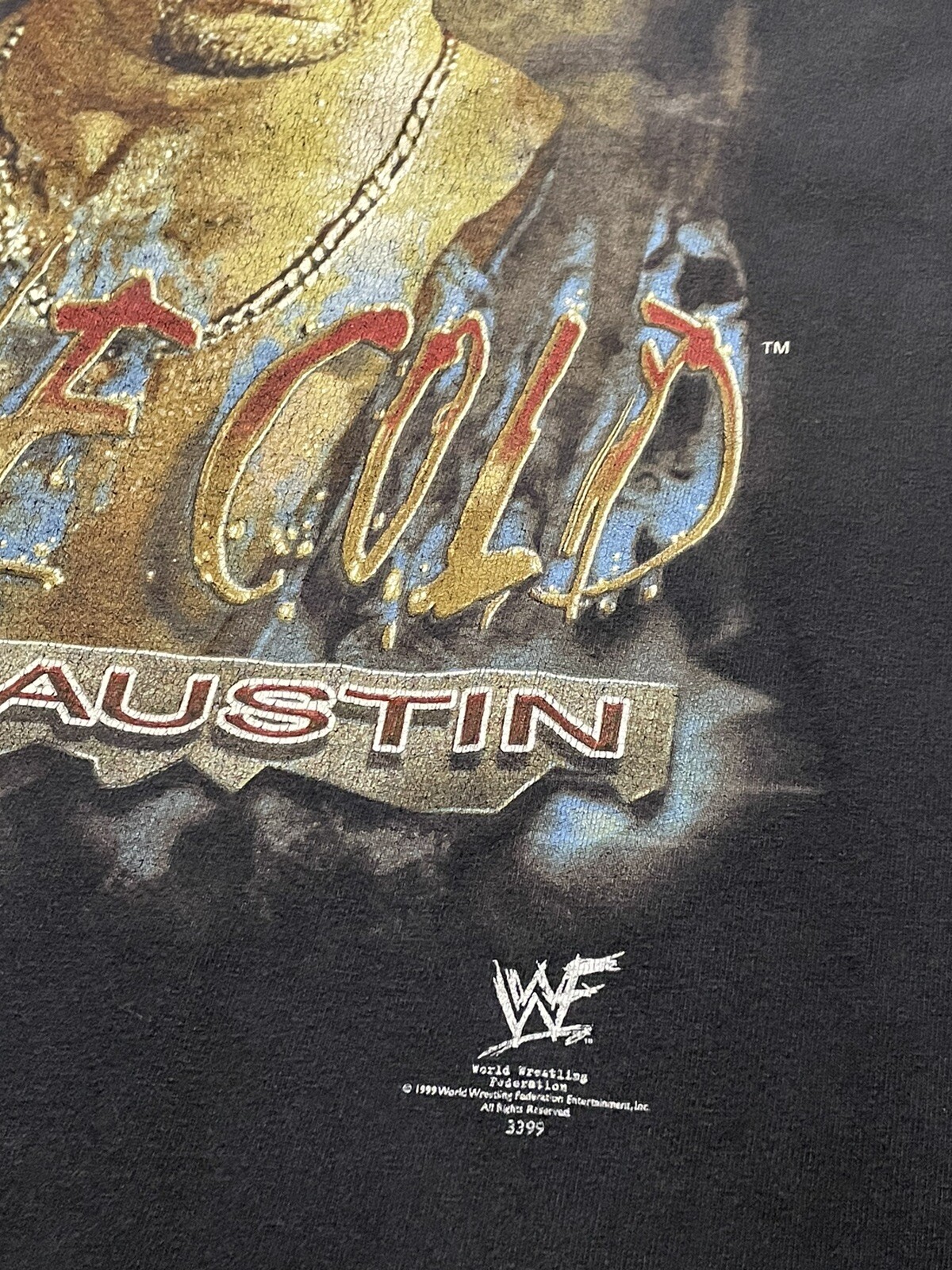 Vintage 1999 WWF Stone Cold Steve Austin Tee - Gem