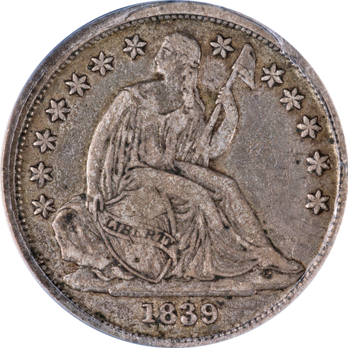 1839-O Seated Liberty Dime 'No Drapery' ANACS VF25 Superb Eye Appeal | eBay