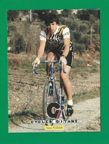 CYCLISME carte cycliste PASCAL POISSON équipe RENAULT elf GITANE 1982 Signée | eBay