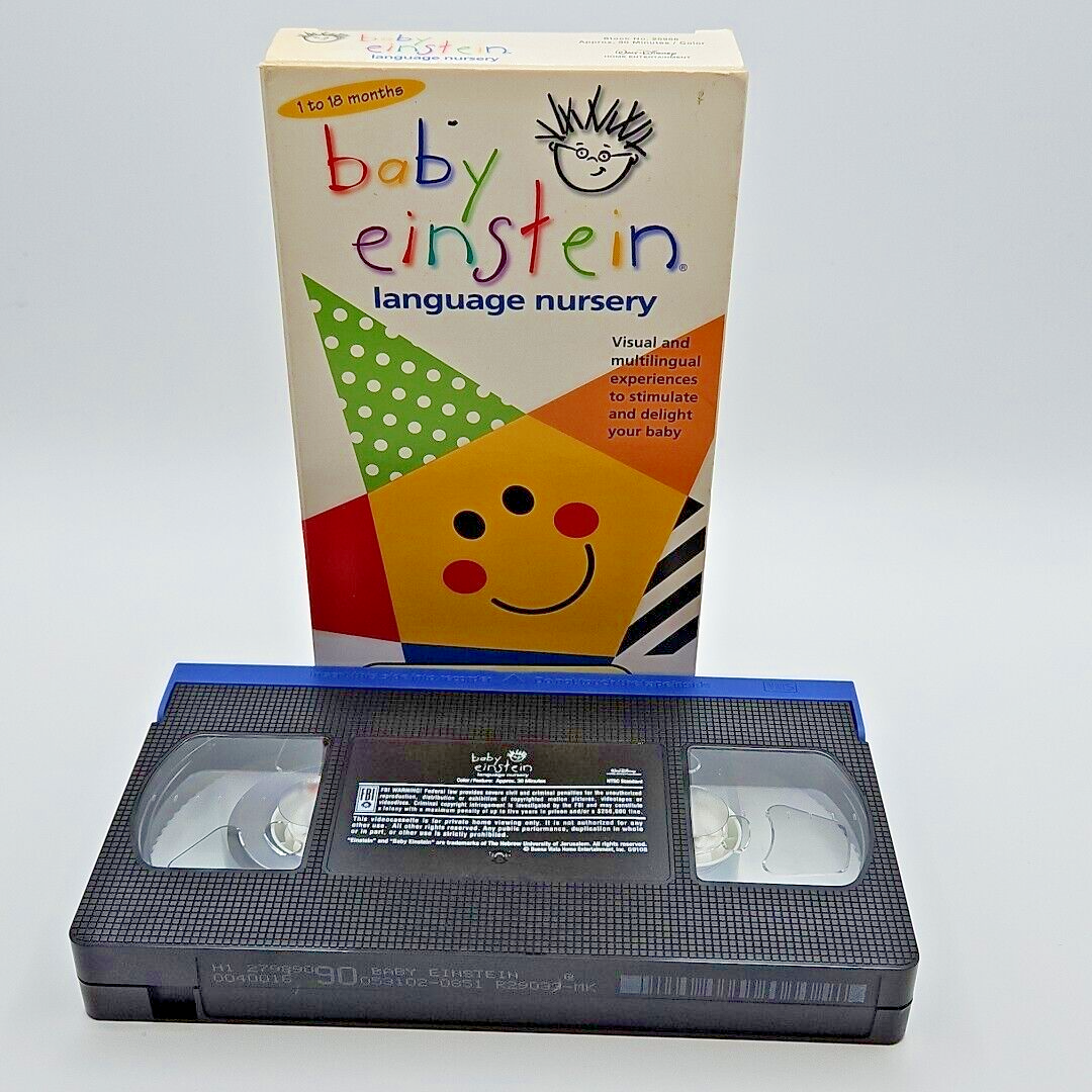 Baby Einstein: Language Nursery VHS Tape 2000 Ages 1-18 Months ...