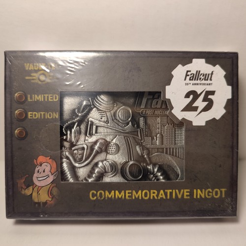 Fallout 25th Anniversary Commemorative Metal Card Figurine Official ...