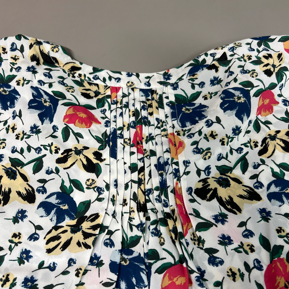 CHELSEA & THEODORE Sleeveless Blouse Women's Size XXL Bash Floral White ...