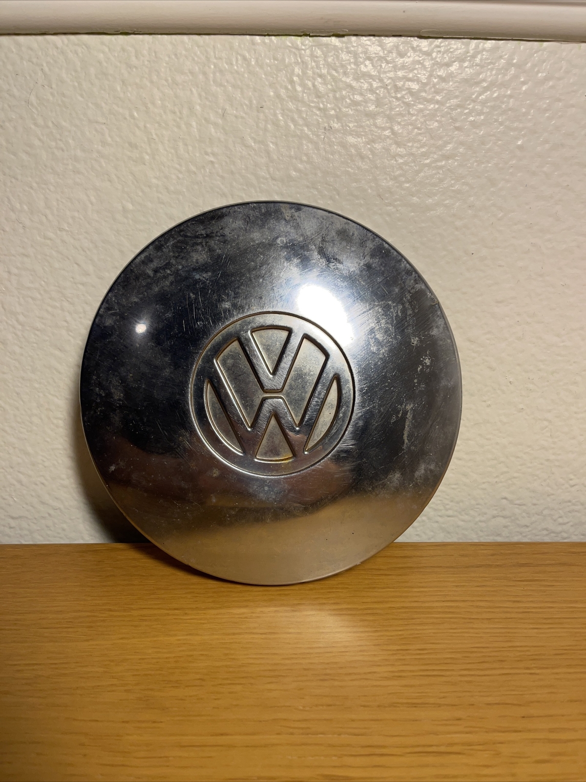 Chrome Vintage Volkswagen VW Beetle Bus Bug Chromed Hubcap baby moon 6 ...