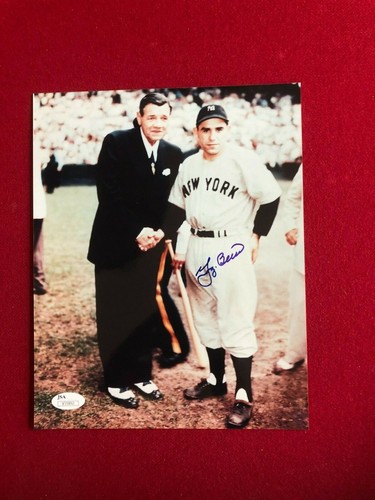 Yogi Berra, "Autographed" (JSA) 8x10 Photo (Babe Ruth) Scarce / Vintage ...