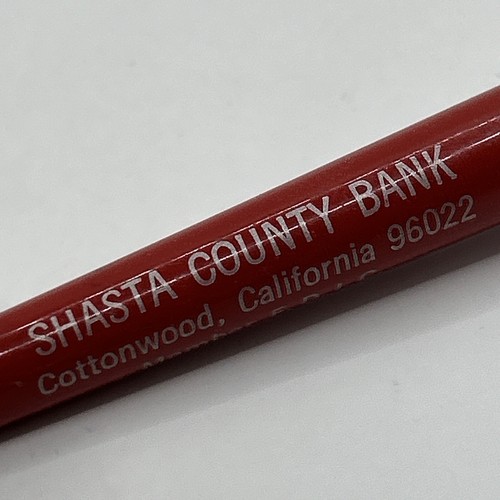 VTG Ballpoint Pen Shasta County Bank Cottonwood CA | eBay
