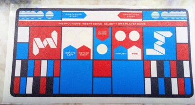 Atari ASTEROIDS Dedicated Upright Arcade Machine Control Panel Overlay | eBay