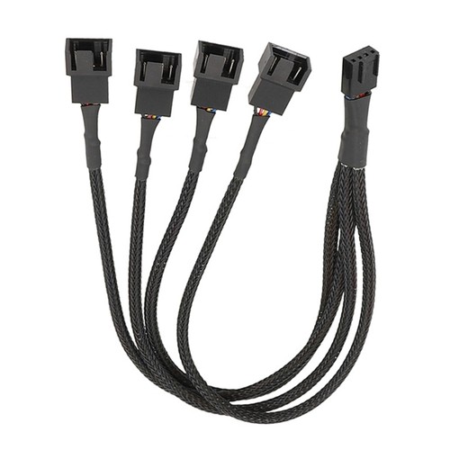 3/4 Way 4 Pin PWM Fan Splitter Cable PWM Fan Extension PC Fan Extension ...