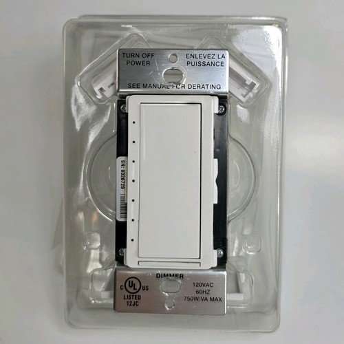 Crestron CLW-DIMEX-P-W-S Wall Dimmer Switch 120V 750W White – Used | eBay