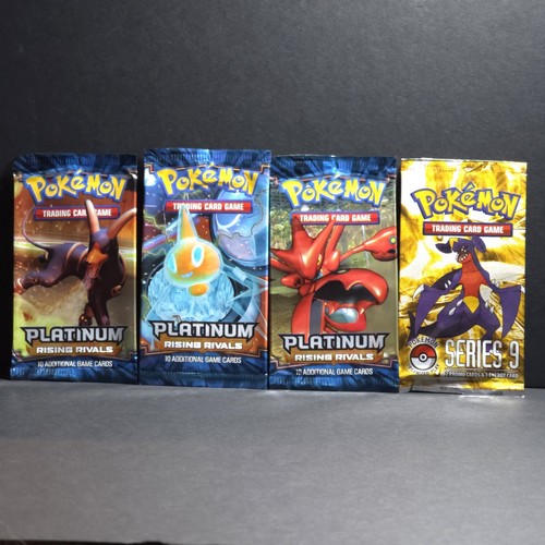 Platinum Rising Rivals Empty Booster Packs Set Of 3 Plus 1 POP Series 9 ...
