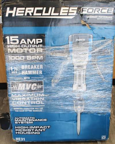 New Hercules 15 Amp 66 lb. 1-1/8 in. Hex Jack Hammer HE31 FREE SHIPPING ...