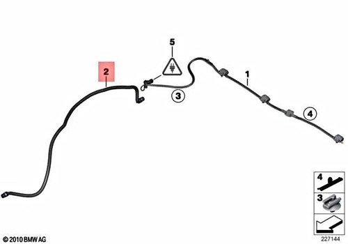 Genuine BMW E70 E70N E71 Windshield Washer Hose Repair Kit OEM ...