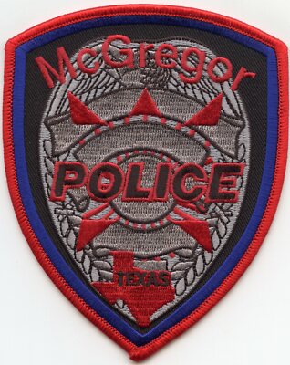 McGREGOR TEXAS TX POLICE PATCH | eBay