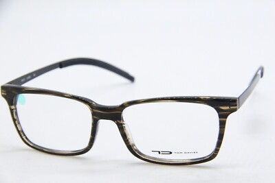 NEW TOM DAVIS TD 319 COL. 843 BROWN HORN AUTHENTIC FRAMES EYEGLASSES 52 ...
