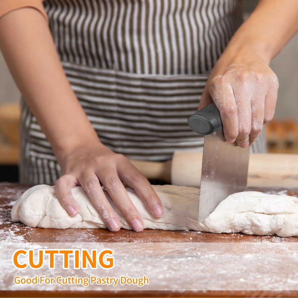 dough blender/masher/kneader and bench scraper,stainless steel pastry ...