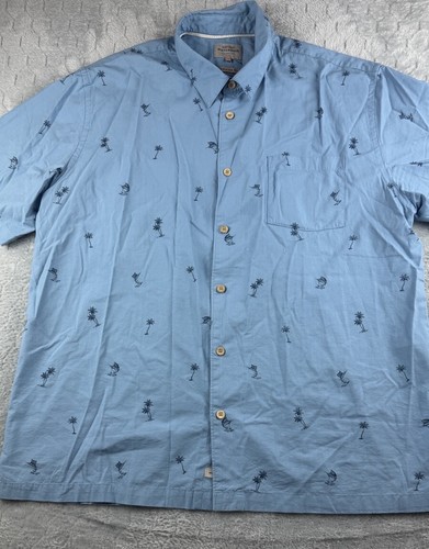 Quiksilver Waterman Regular Fit Short Sleeve Blue Design Men's Size 2XL ...