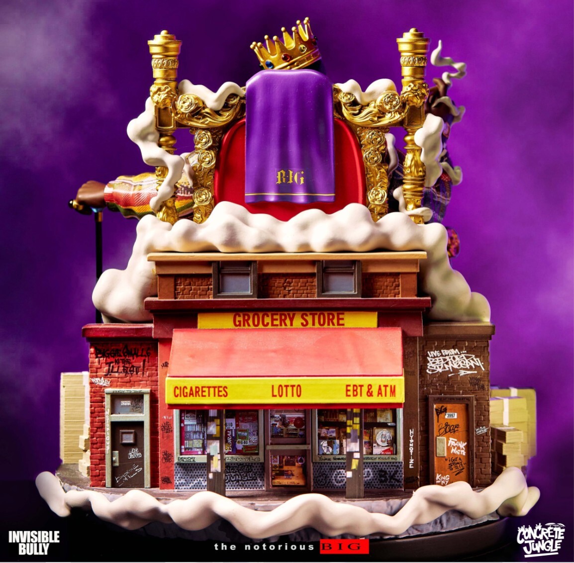 Notorious B.I.G. Concrete Jungle Invisible Bully Statue Figure Limited ...