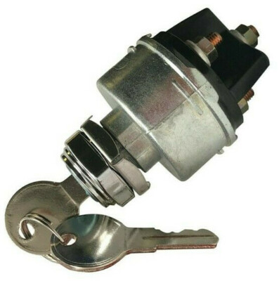 UNIVERSAL IGNITION SWITCH 12-VOLT 2 KEYS 4 POSITION ON OFF START ACC | eBay