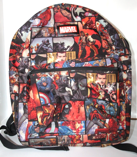Marvel Comics All Over Comic Book Vintage Print School Backpack Bag RN ...
