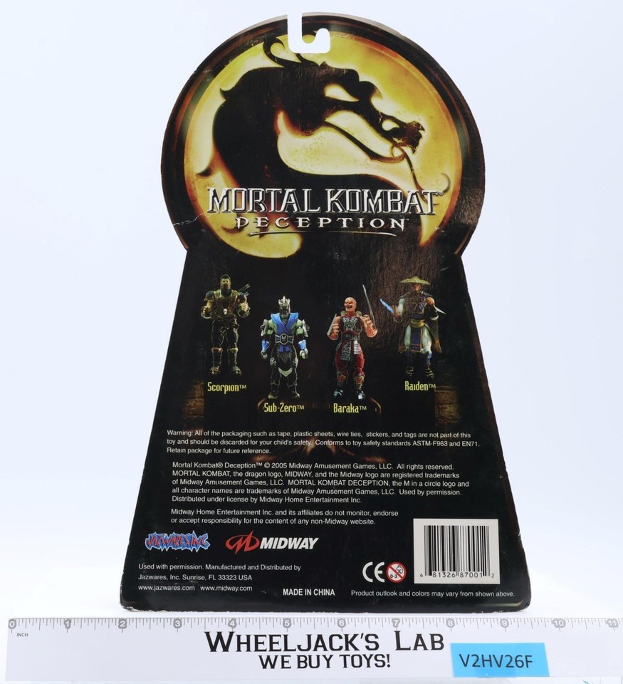 Sub-Zero Mortal Kombat Shaolin Monks 2005 Jazwares Action Figure NEW ...