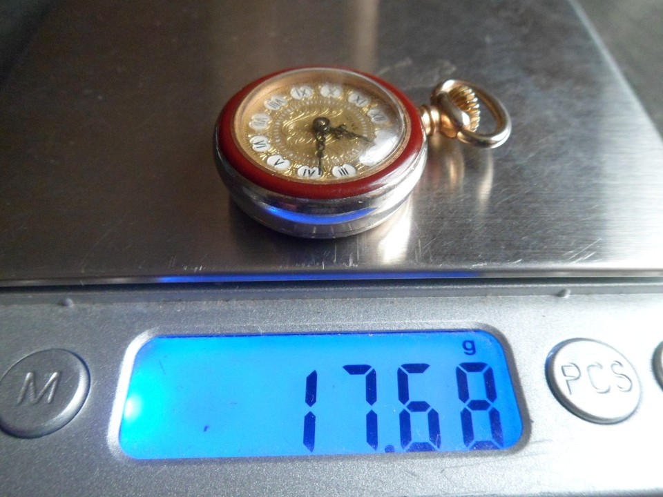 Small Vintage or Antique Fob Base Metal Pocket Watch - Working | eBay UK