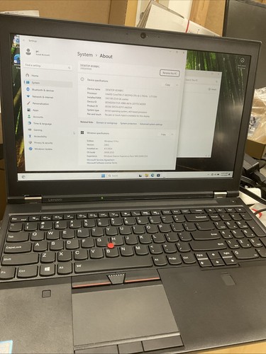 Lenovo Thinkpad P50 15.6” I7-6820HQ 24GB RAM 500HDD W11P Battery* | eBay