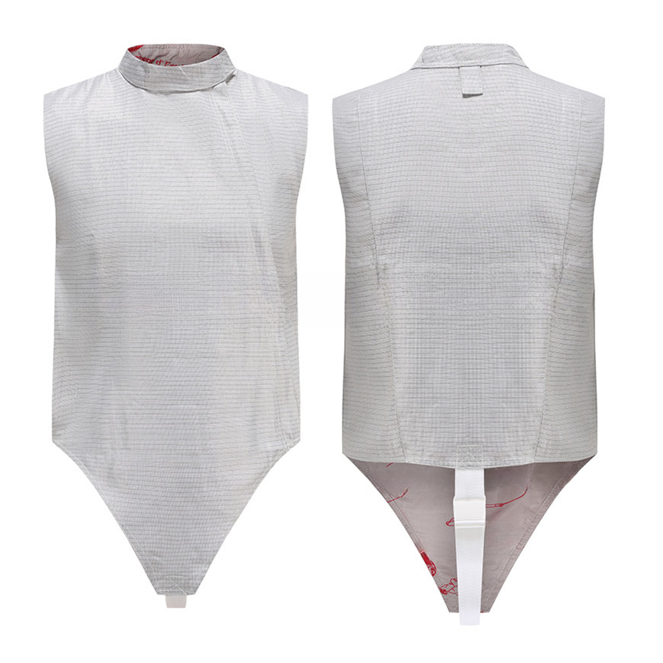 Full Zip For Fencing Lame Jacket 350N Conductive for Secure Connection ...